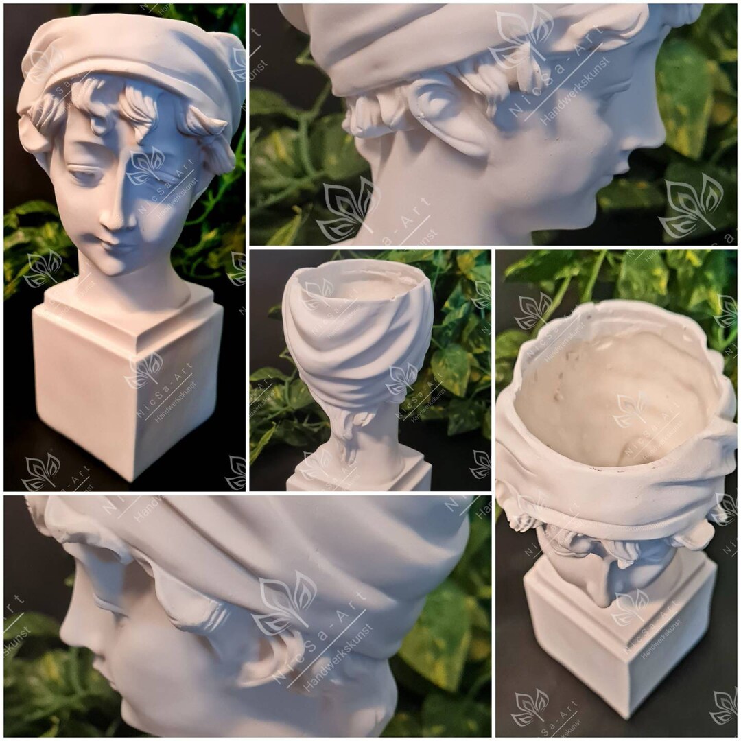 NL000643 Latex Mold Kriemhilde Planter Flower Pot Mold Casting Mold ...