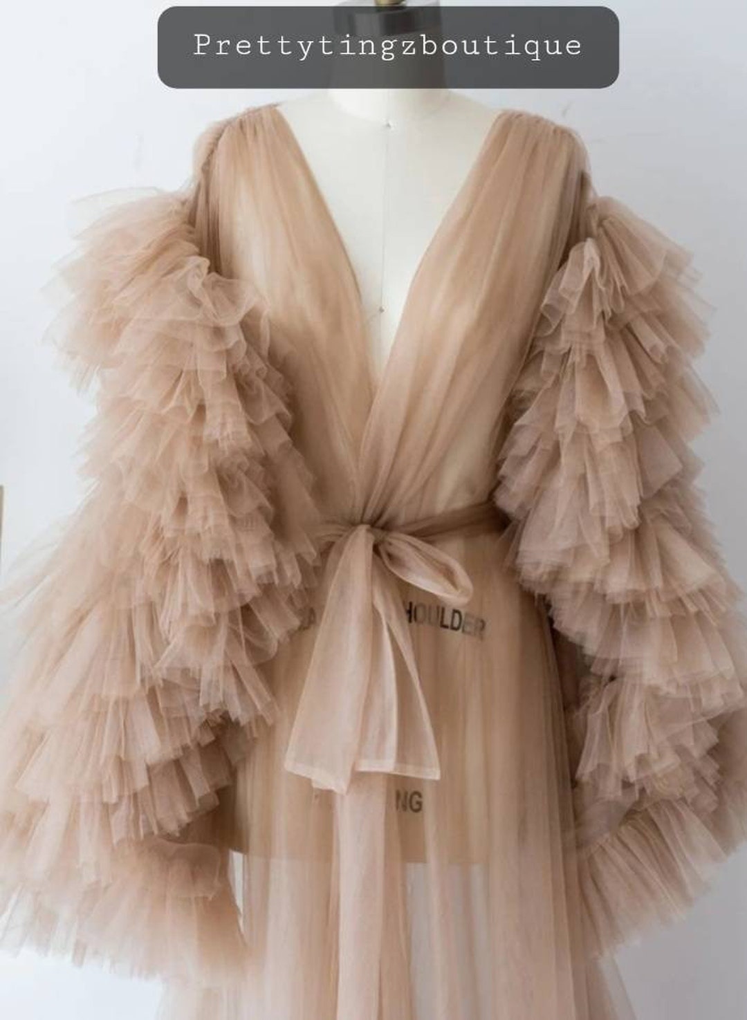 Tulle Glam Sleeve Dress/robe - Etsy