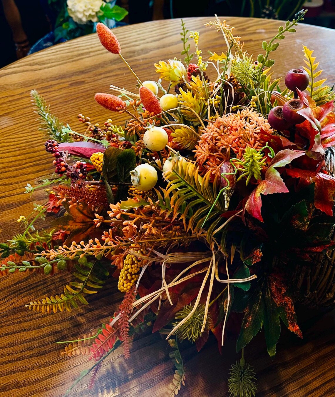 Cornucopia Table Arrangement Thanksgiving Arrangements Fall Table ...