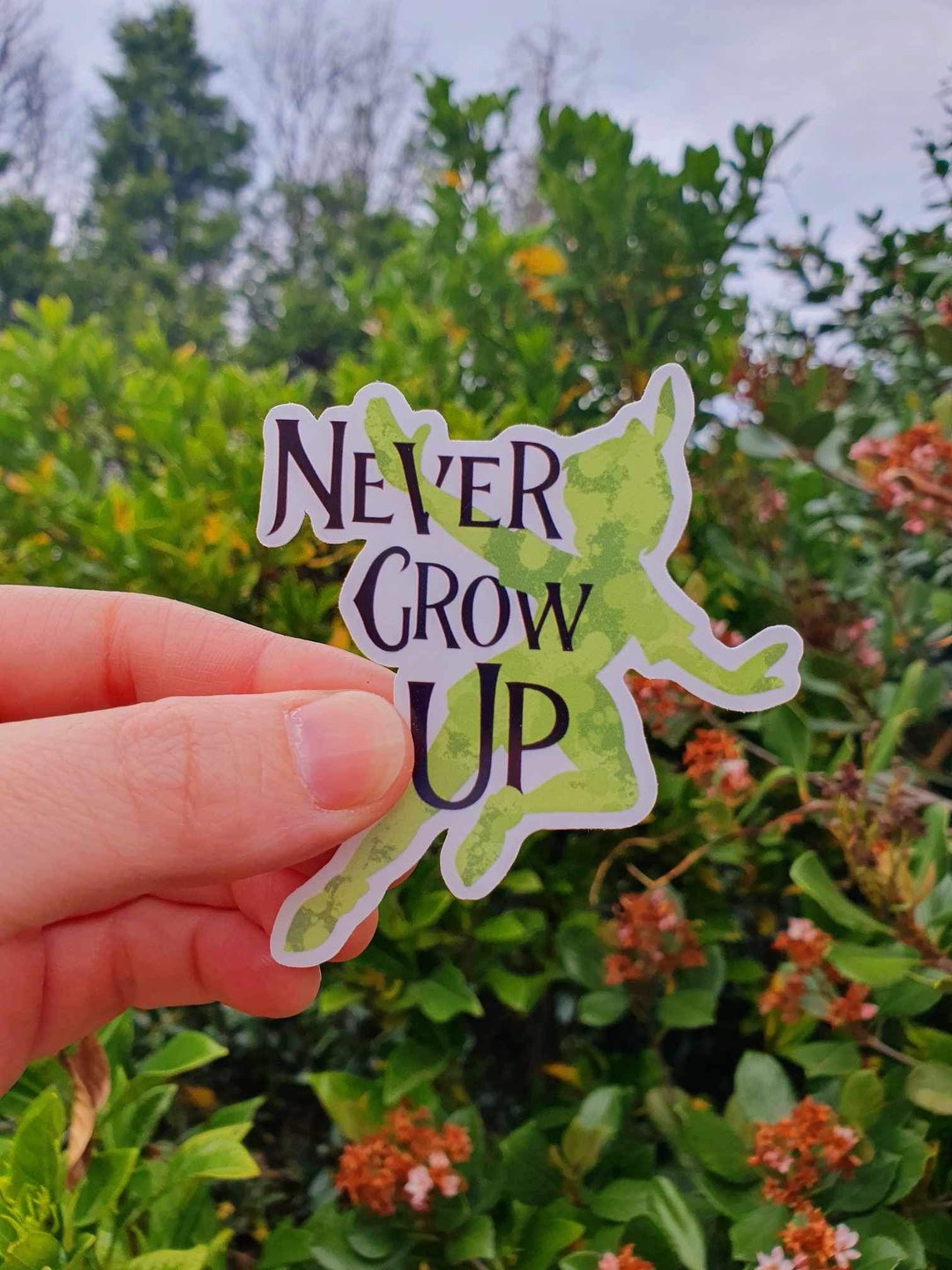 Never Grow up Sticker Vinyl Stickers Stickers Die Cut Sticker Journal ...