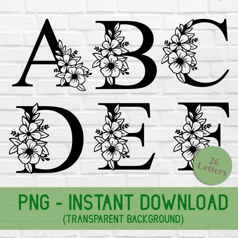 Cute Initial Png - Etsy