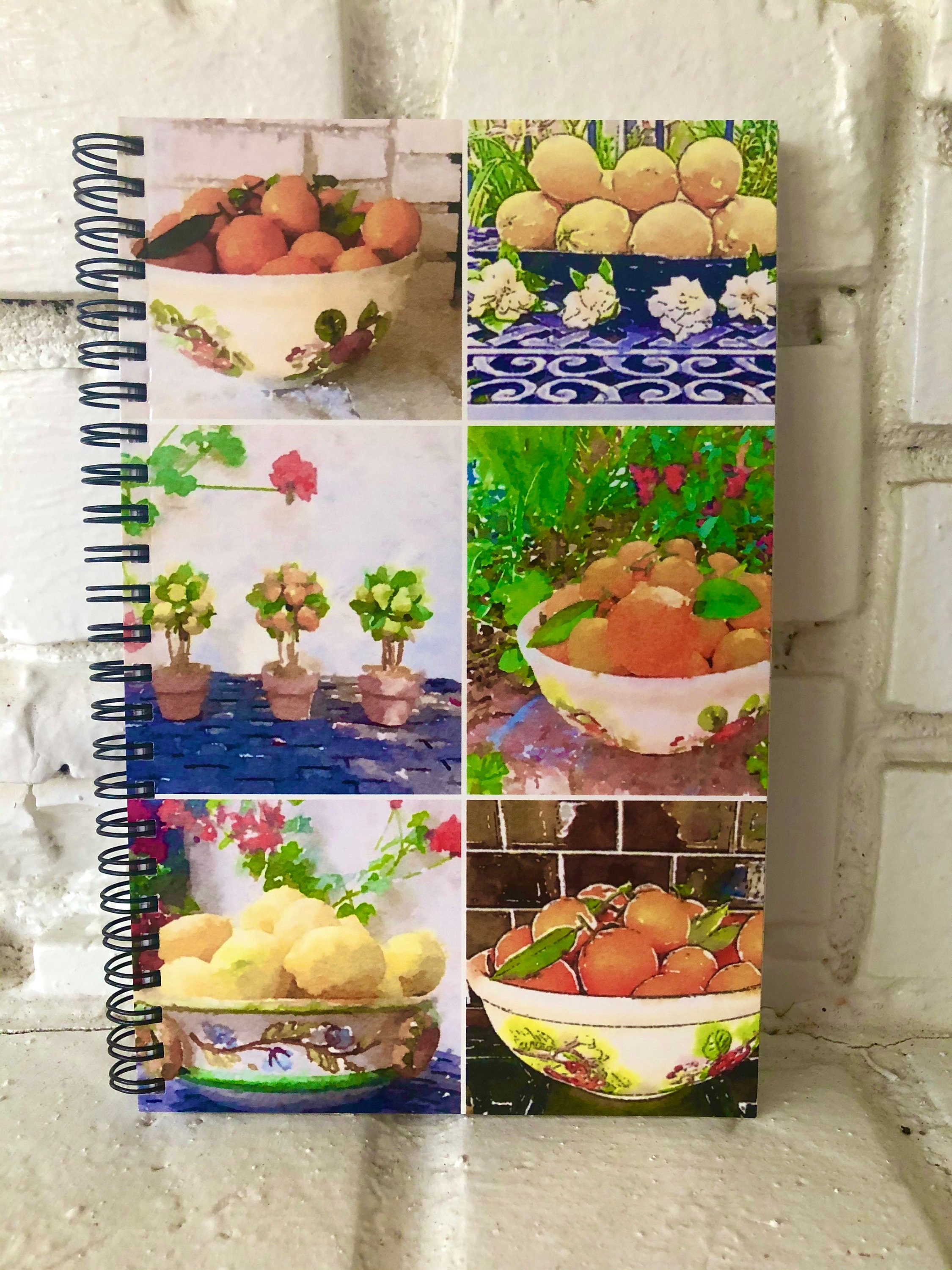 Fruit Bowl/topiary/watercolor Spiral Notebook - Etsy