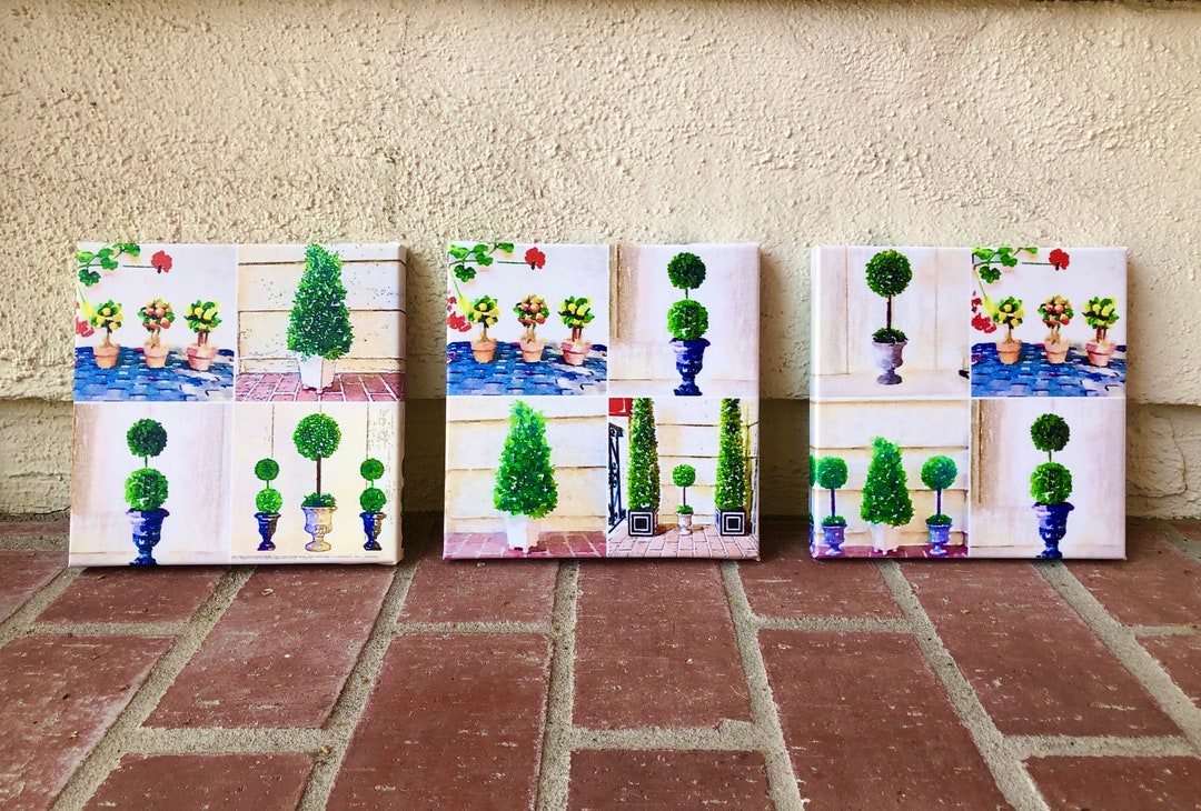 Topiary Prints on Canvas - Etsy