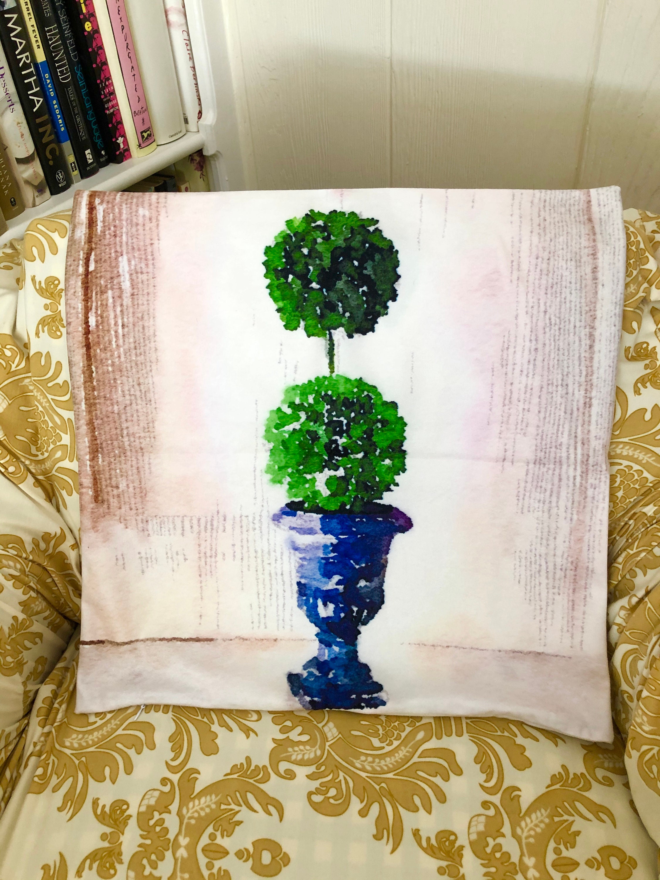 Topiary Pillow Cover - Etsy