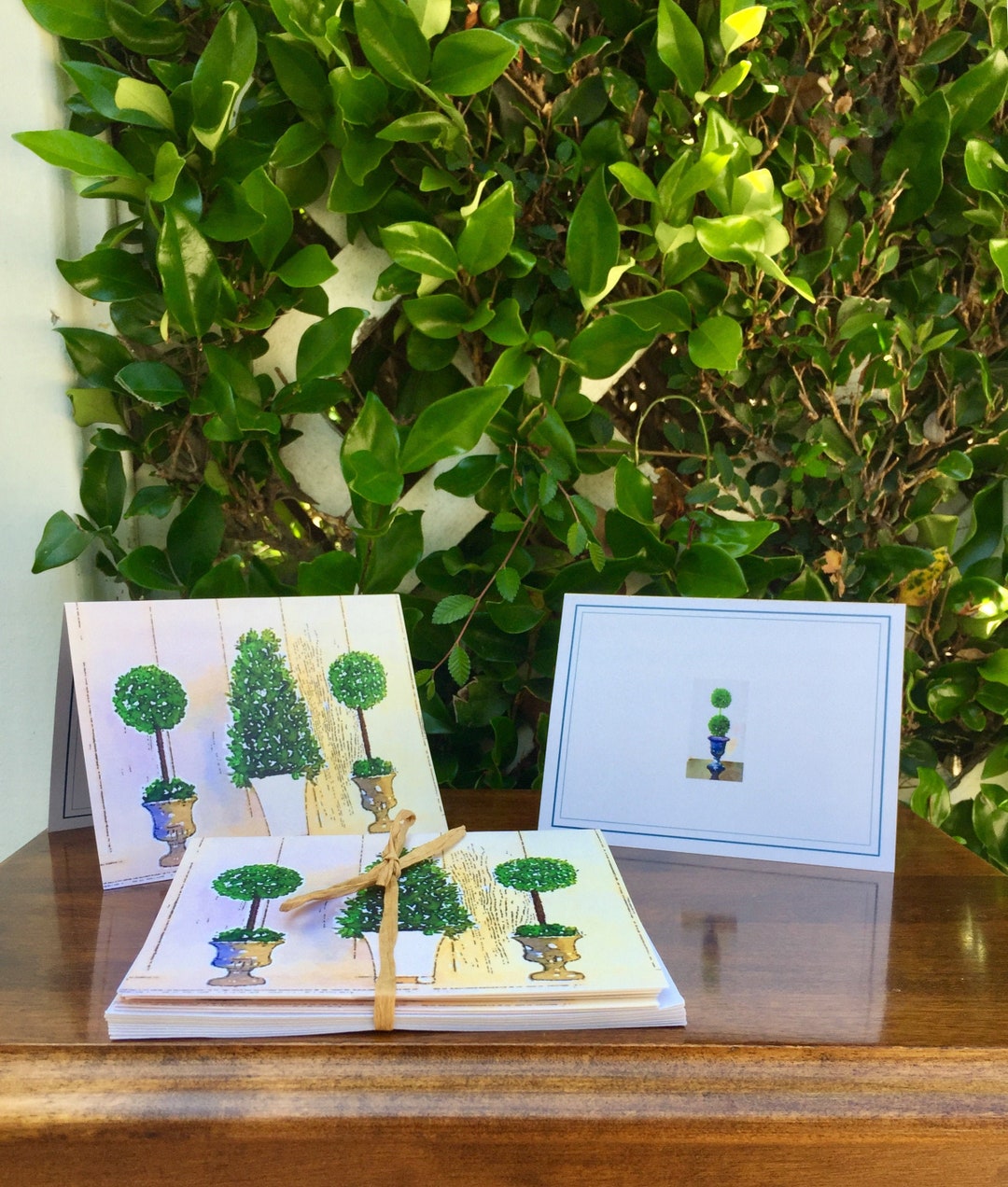 Topiary Notecards - Etsy