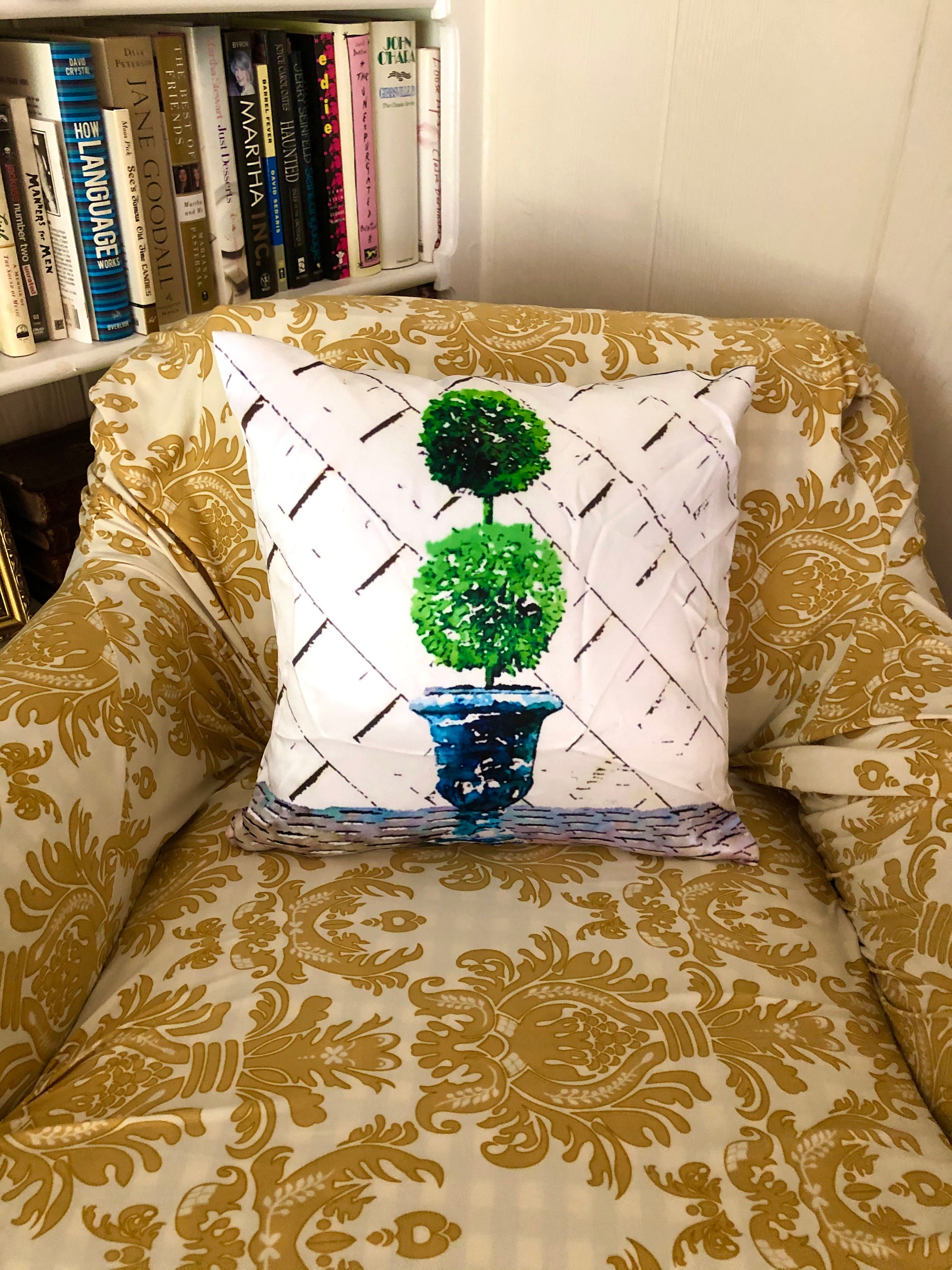 Topiary Pillow Cover - Etsy