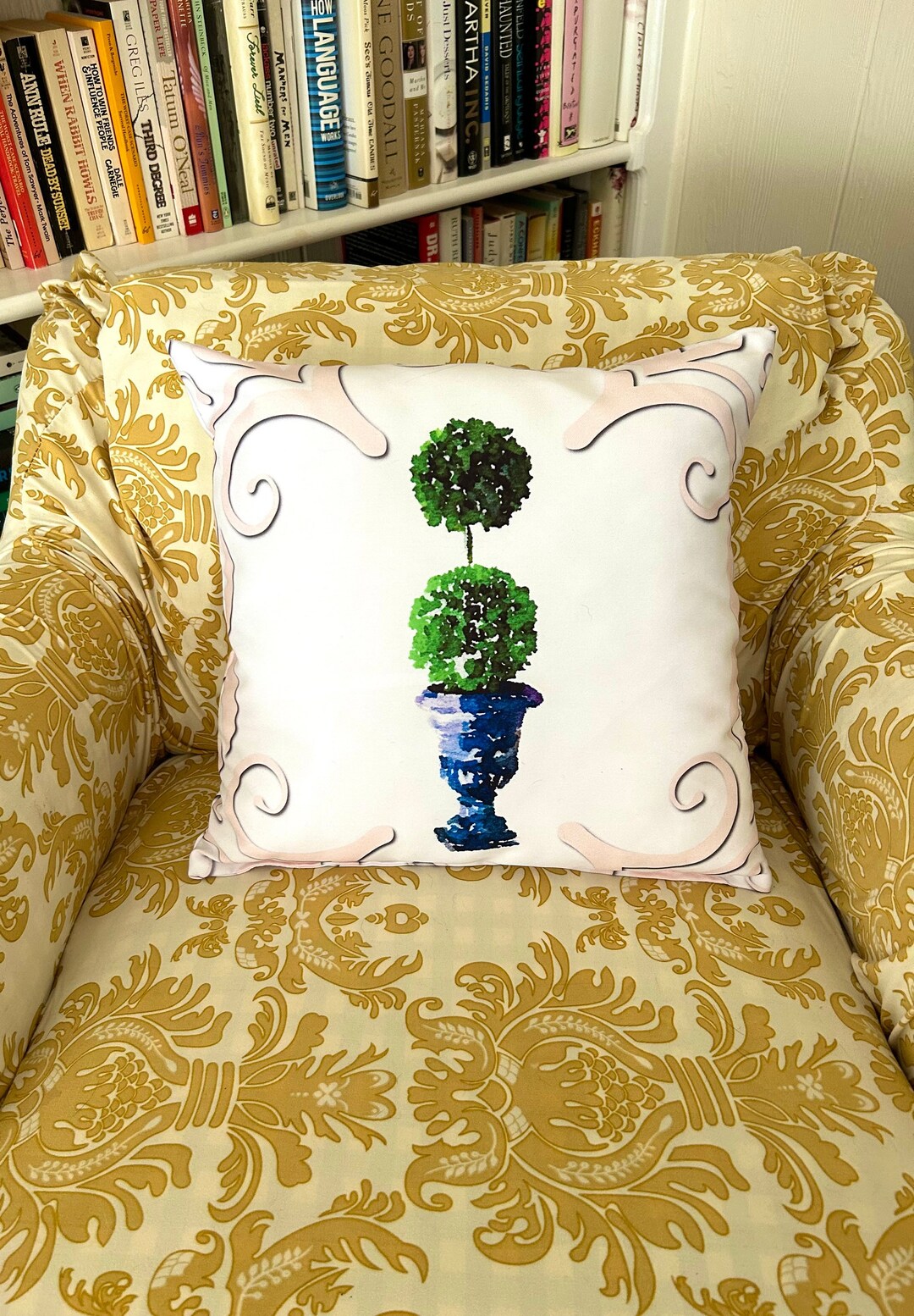Baroque/paper Cut Out/topiary Pillow - Etsy