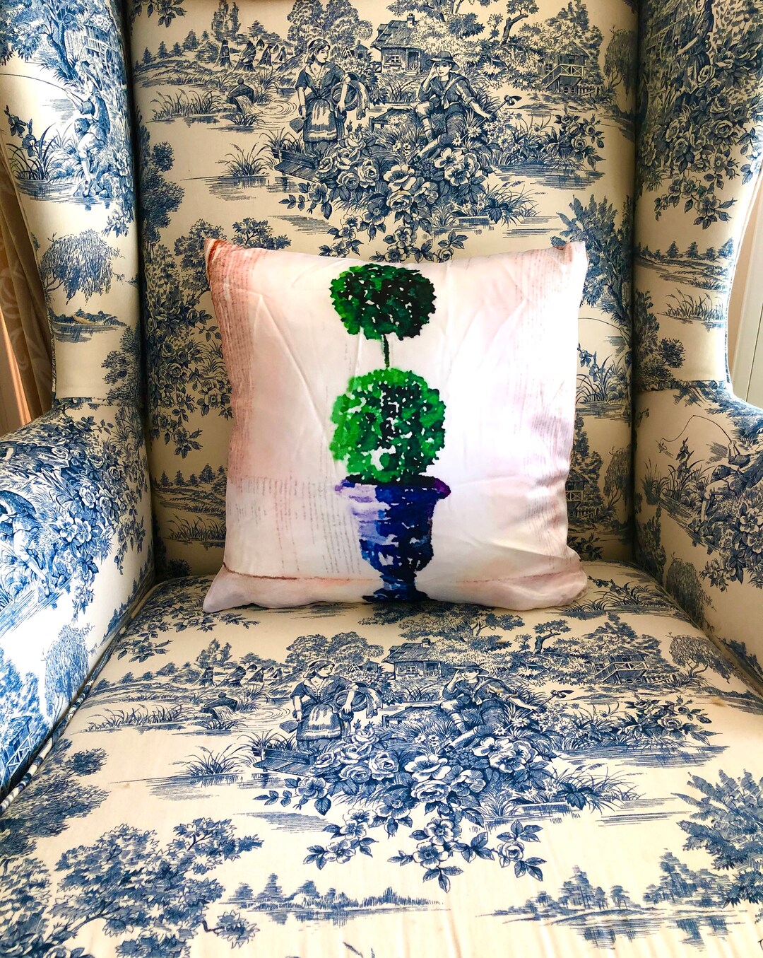 Topiary Pillow Cover - Etsy