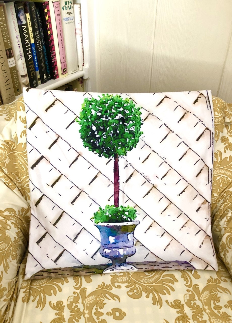 Topiary Pillow Cover - Etsy