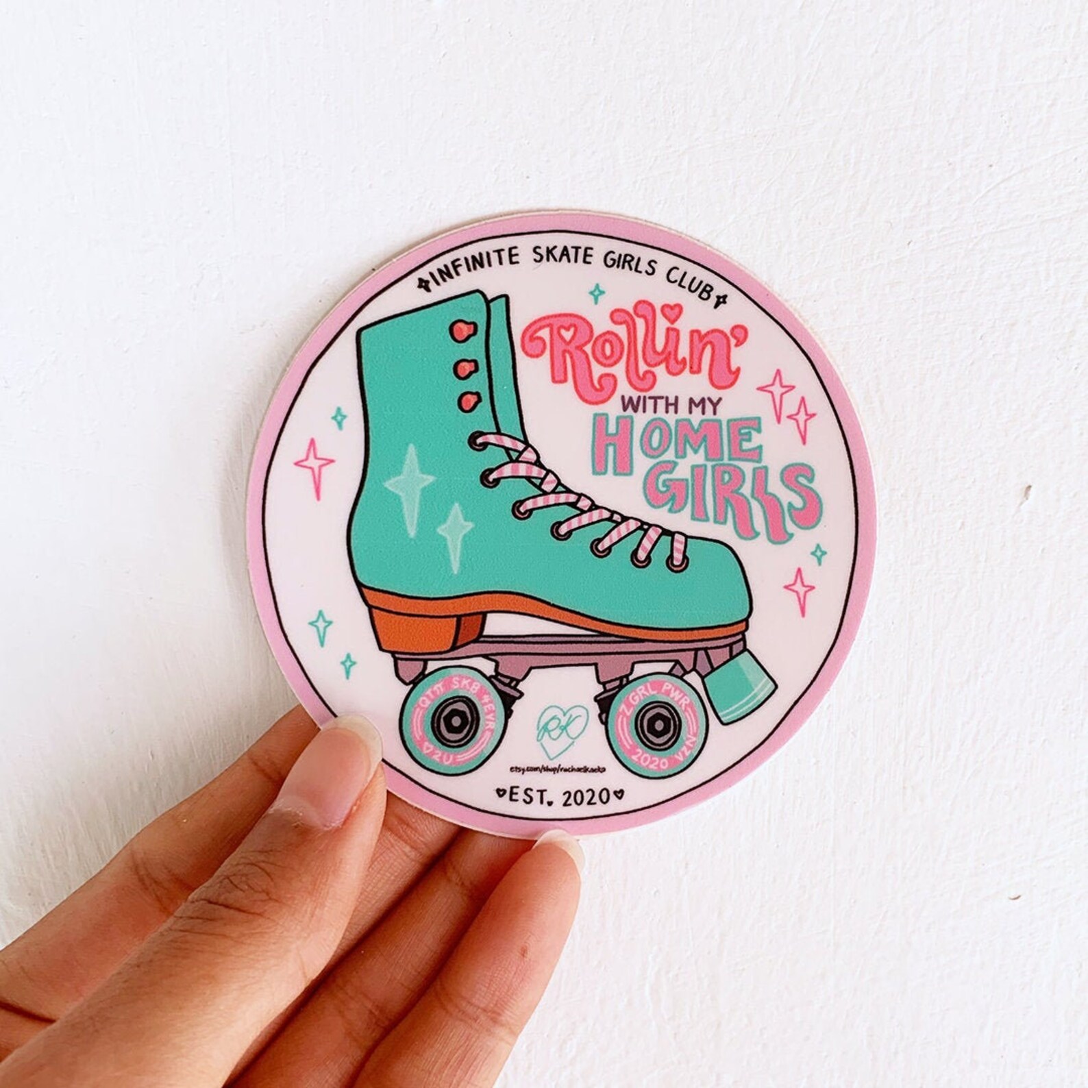 Roller Skate Sticker Pack / Skater Girl Accessories / | Etsy