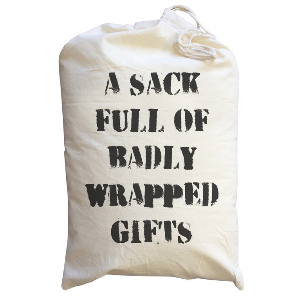 A Sack Full of Badly Wrapped Gifts Christmas Santa Sack Funny - Etsy