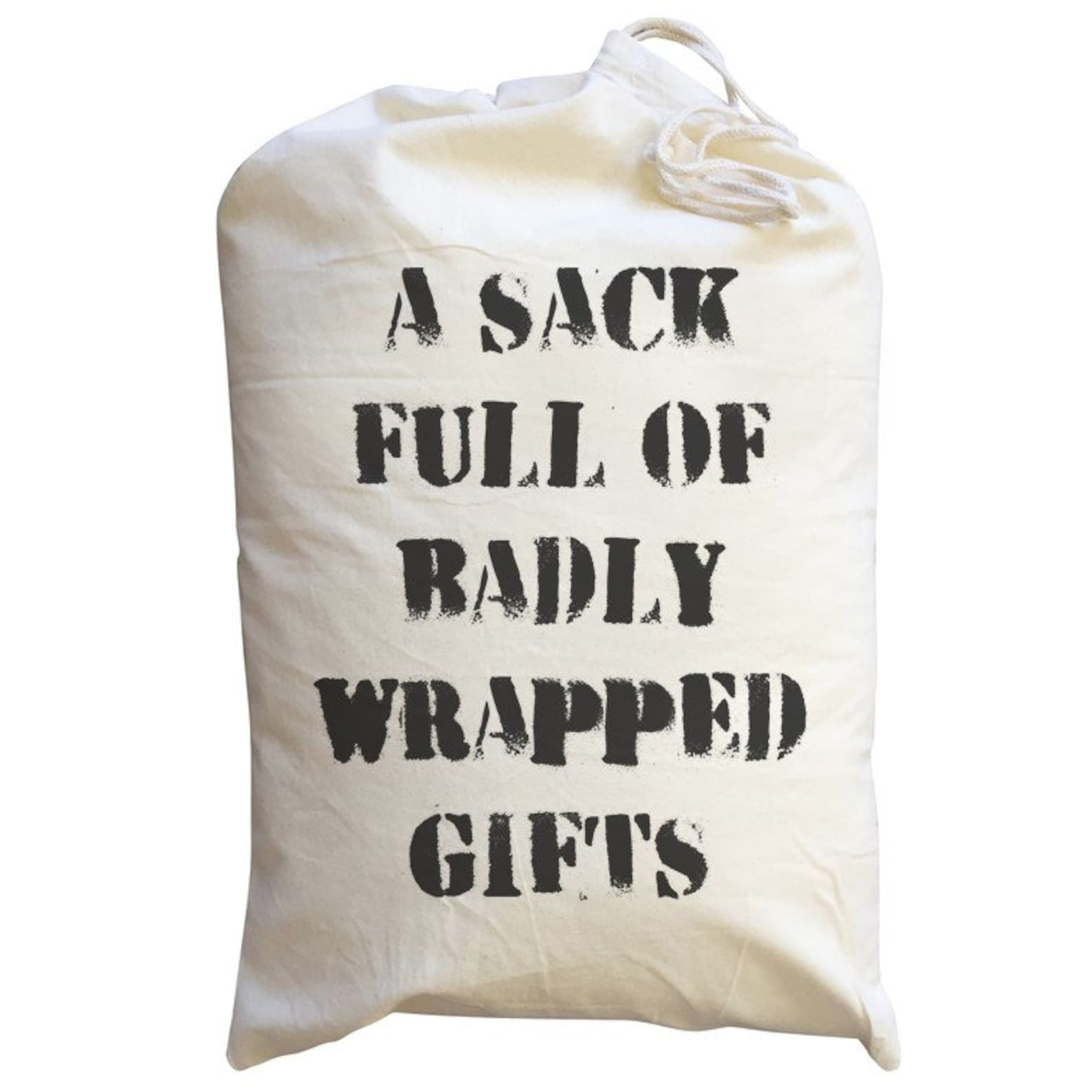 A Sack Full of Badly Wrapped Gifts Christmas Santa Sack Funny - Etsy UK