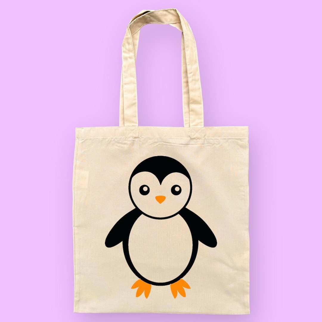 Penguin Tote Bag Cute Bag Reusable Bag Shopping Bag Gift for Her - Etsy