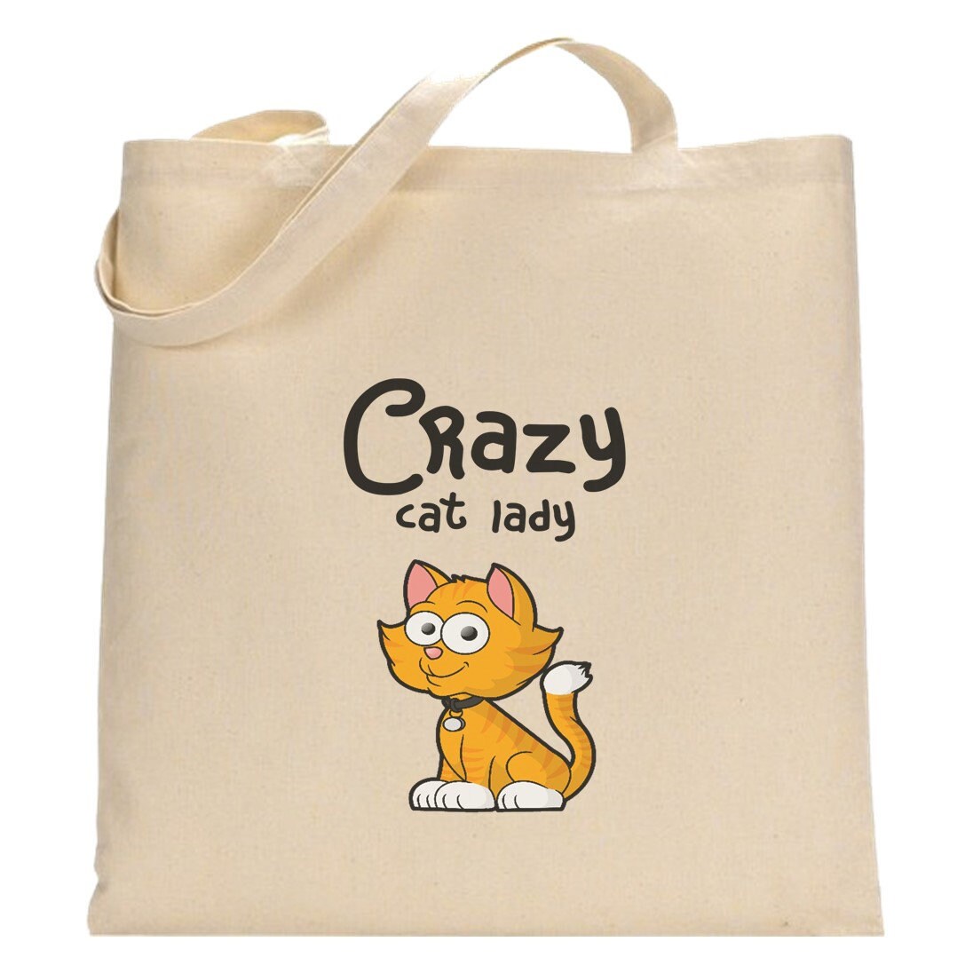 Crazy Cat Lady Tote Bag Reusable Bag Shopping Bag Material | Etsy