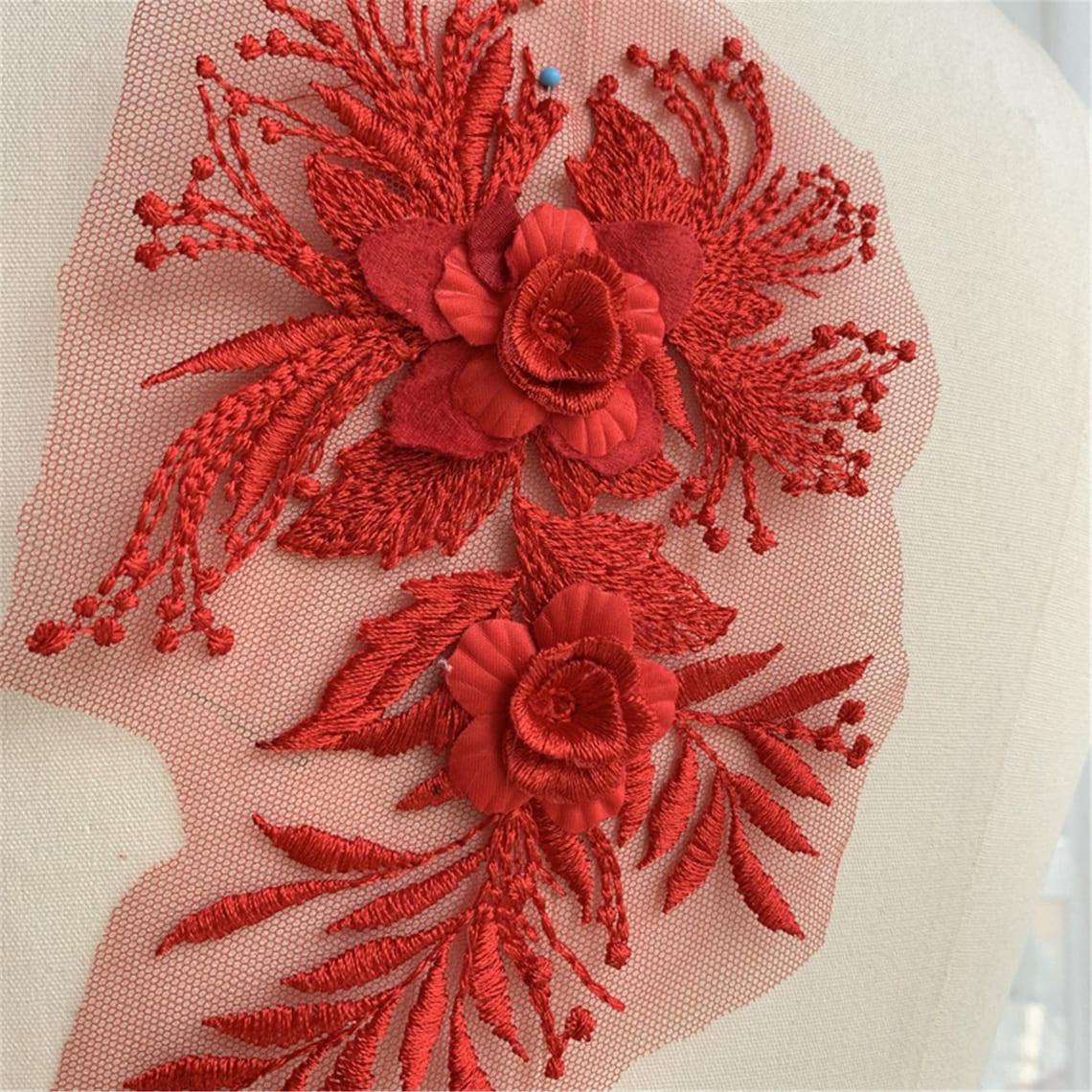 Beautiful 3D Floral Lace Applique DIY Prom Dress Lace | Etsy