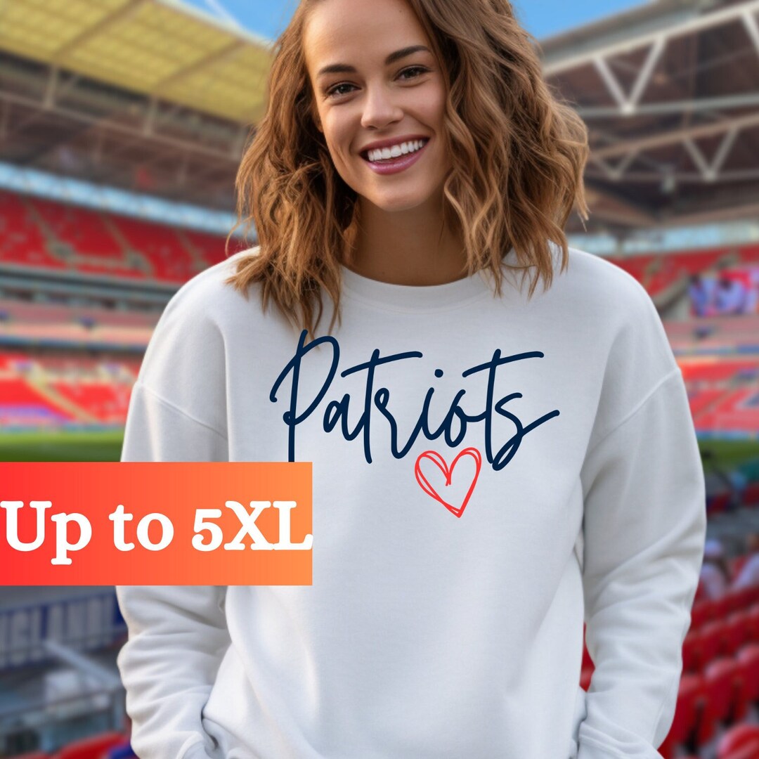 Patriots Love Sweater, New England Shirt, Football Shirt, Team Mascot ...