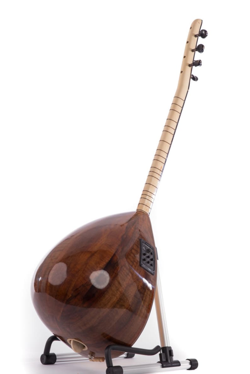 Turkish Short Neck Saz Baglama Walnut With Electric Pickup - Etsy
