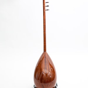 Short Neck Saz Baglama Turkish Instrument, Special Mahogany Wood With ...