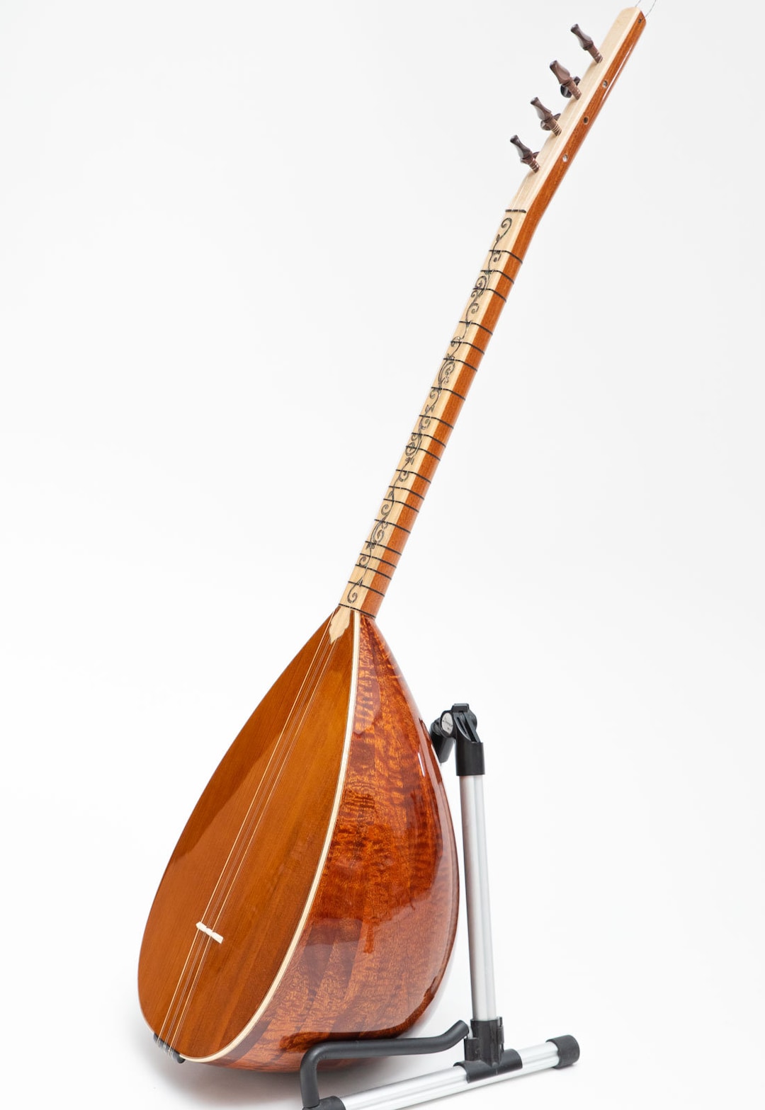 Short Neck Saz Baglama Pamela Wood & Mother of Pearl, Professional ...