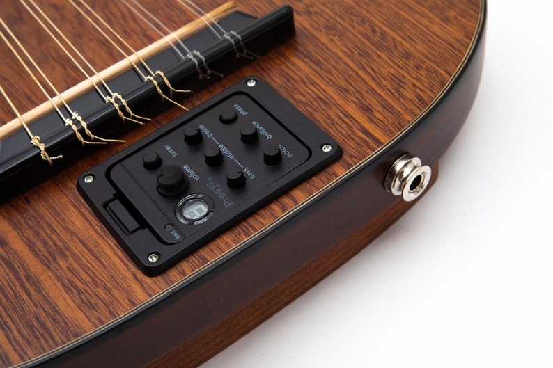Professional Electric Oud Mahogany & Ebony Pegs 3-band Equalizer Built ...