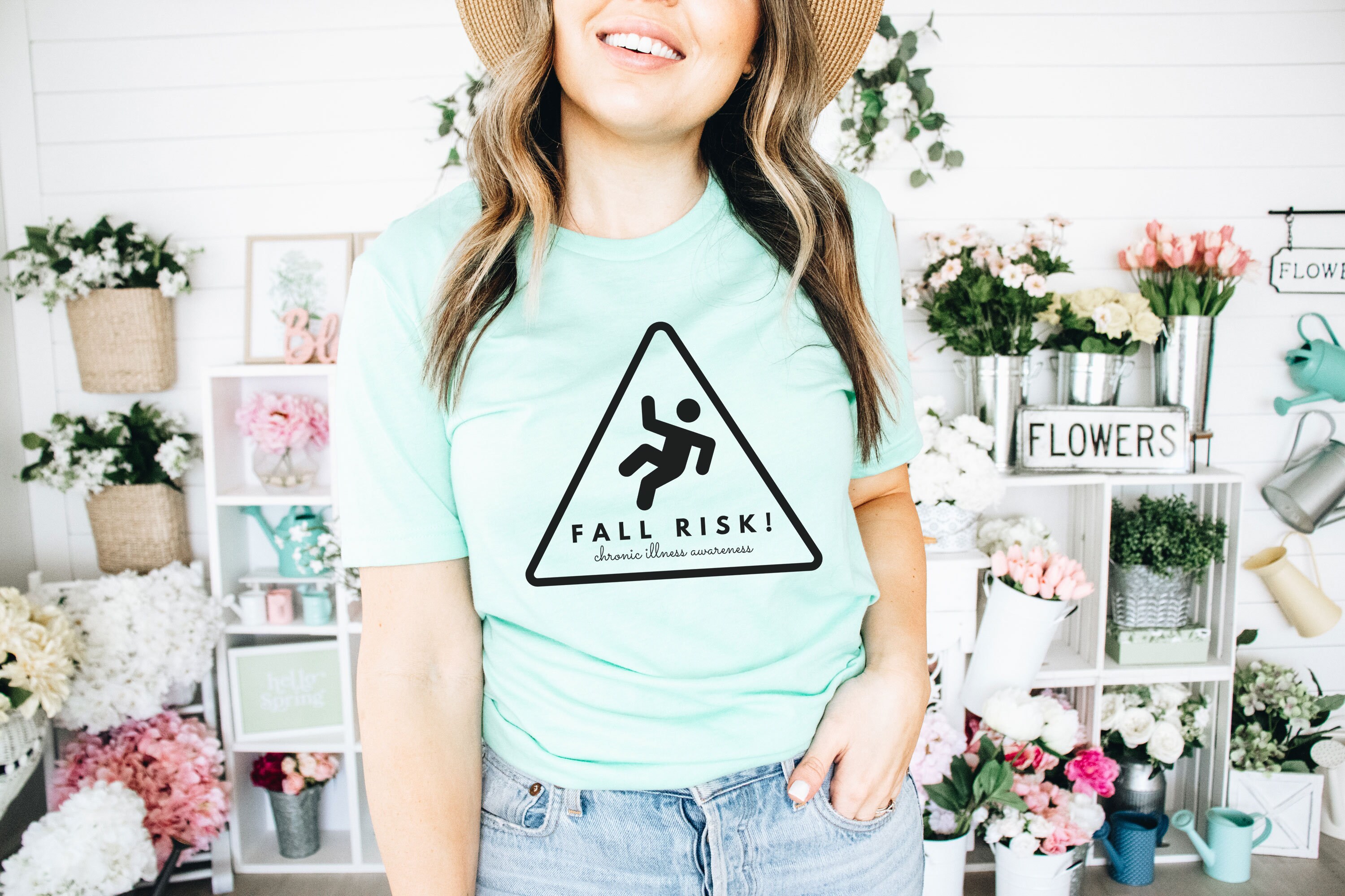 Chronic Illness fall Risk Awareness Shirt Cute | Etsy