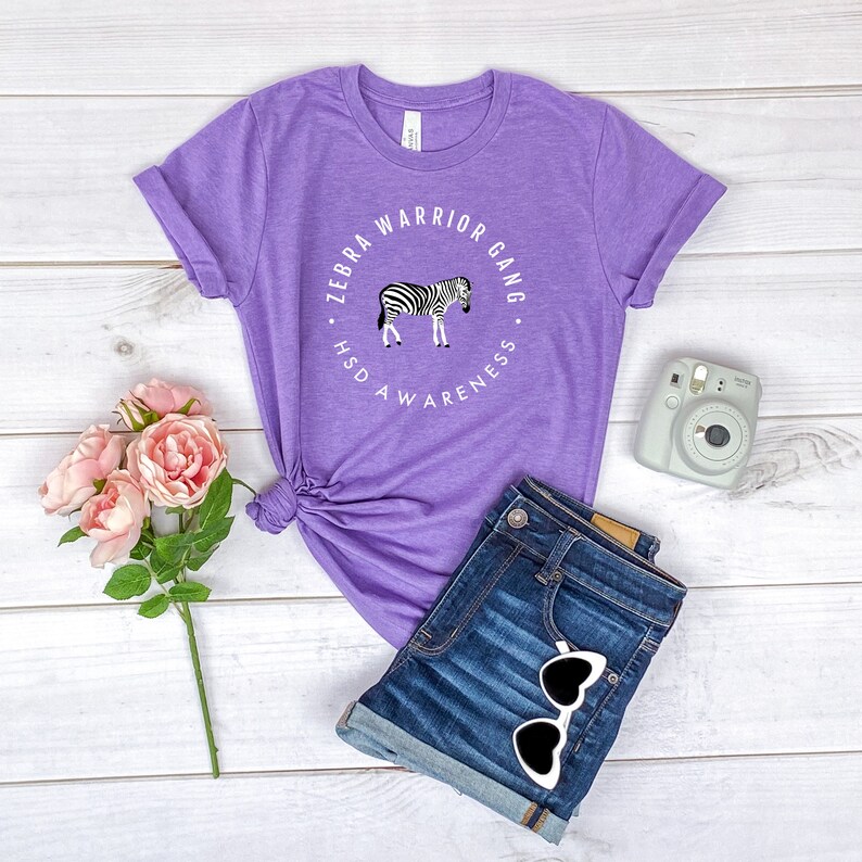 HSD zebra Warrior Gang Unisex Awareness T-shirt - Etsy