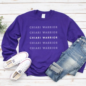Chiari Warrior Unisex Crewneck Sweatshirt Chiari Malformation Awareness ...