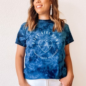 Dysautonomia dizzy Girl Gang Tie-dye T-shirt POTS Awareness Tie Dye Tee ...
