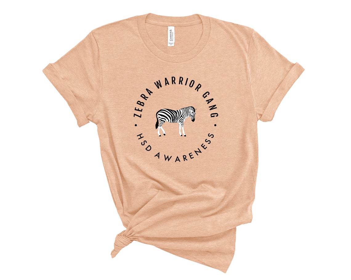 HSD zebra Warrior Gang Unisex Awareness T-shirt - Etsy