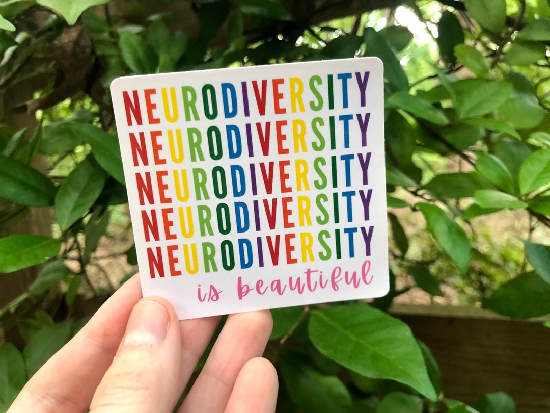 RETIRING ITEM Neurodiversity is Beautiful 3 Rainbow Vinyl Sticker ...