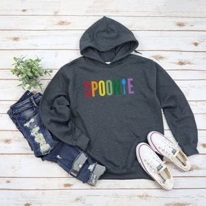 Rainbow Spoonie Unisex Hooded Sweatshirt Chronic Illness, Dysautonomia ...