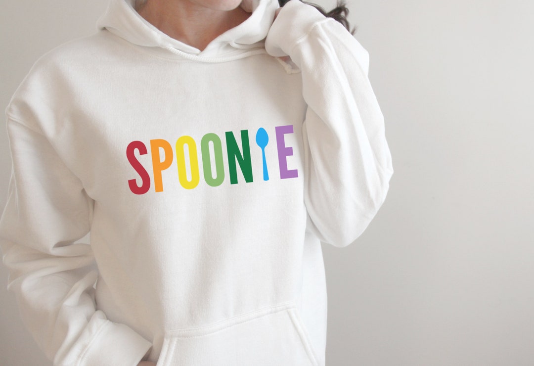 Rainbow Spoonie Unisex Hooded Sweatshirt Chronic Illness, Dysautonomia ...