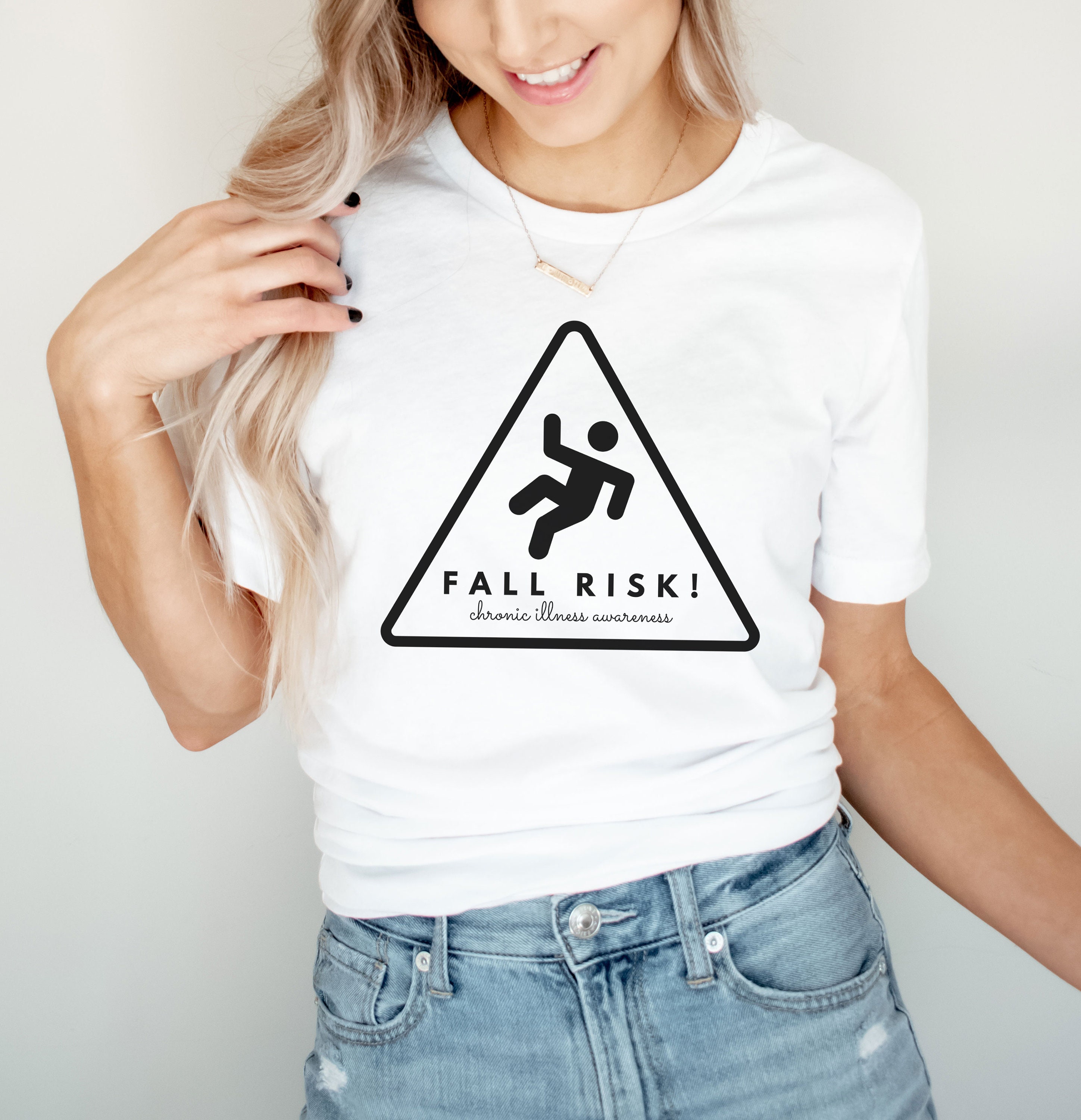 Chronic Illness fall Risk Awareness Shirt Cute | Etsy