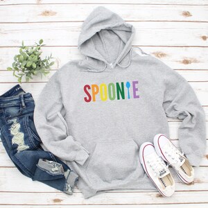 Rainbow Spoonie Unisex Hooded Sweatshirt Chronic Illness, Dysautonomia ...