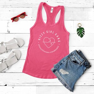 Cute Dysautonomia dizzy Girl Gang Awareness Women's Tank Top RUNS SMALL ...