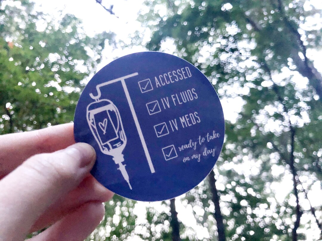 Iv Fluids / IV Medication 3 Vinyl Blue Sticker Central - Etsy