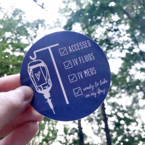 Iv Fluids / IV Medication 3 Vinyl Blue Sticker Central - Etsy