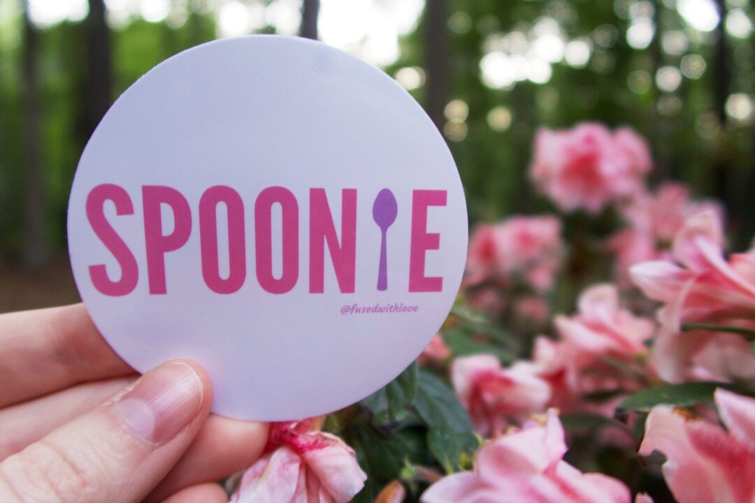 RETIRING ITEM Pink Spoonie 3 Vinyl Sticker Chronic Illness, Autoimmune ...