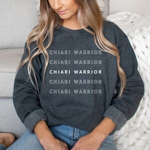 Chiari Warrior Unisex Crewneck Sweatshirt Chiari Malformation Awareness ...