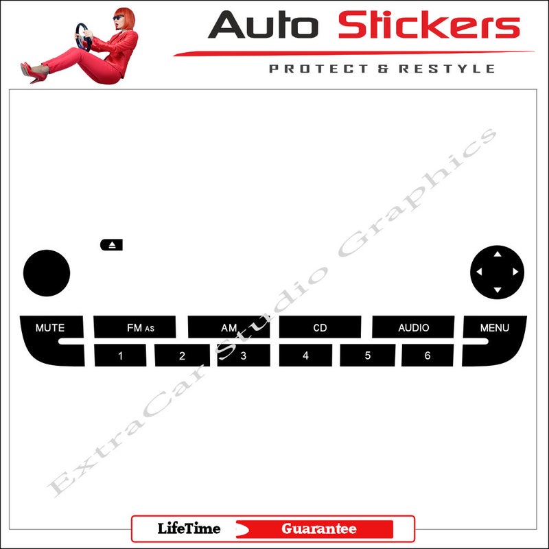 Unused Car Button Stickers - Etsy