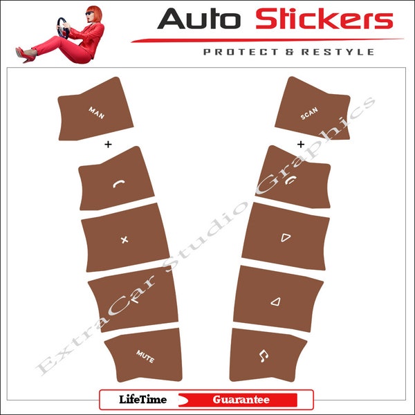 Steering Wheel Button Stickers - Etsy