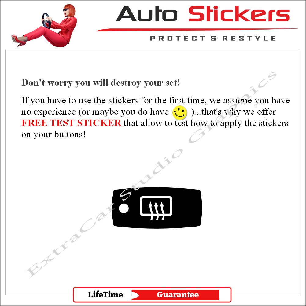 Fiat Croma Clima Panel Stickers Decals for Repair Worn Button Knob ...