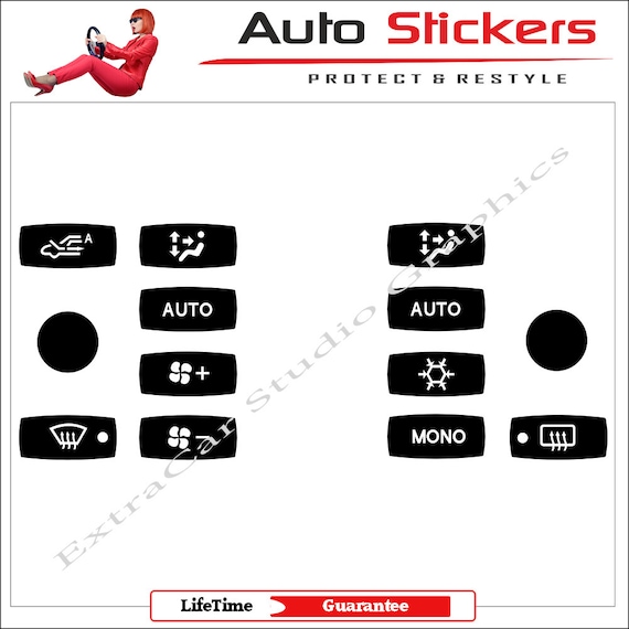 Fiat Croma Clima Panel Stickers Decals for Repair Worn Button | Etsy