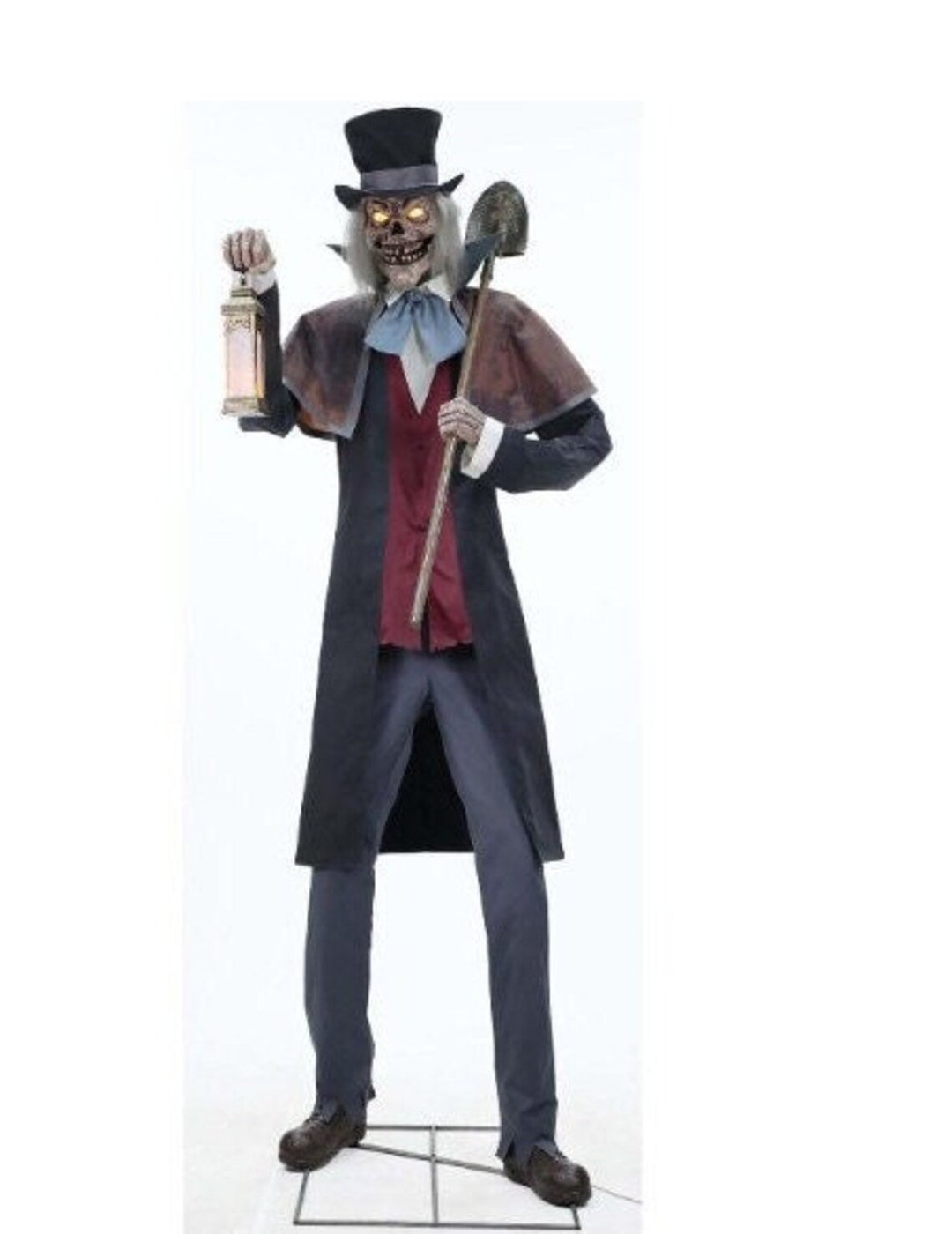 NEW Halloween 8.5-foot Animated Lifesize Graveyard Host Reaper Prop ...