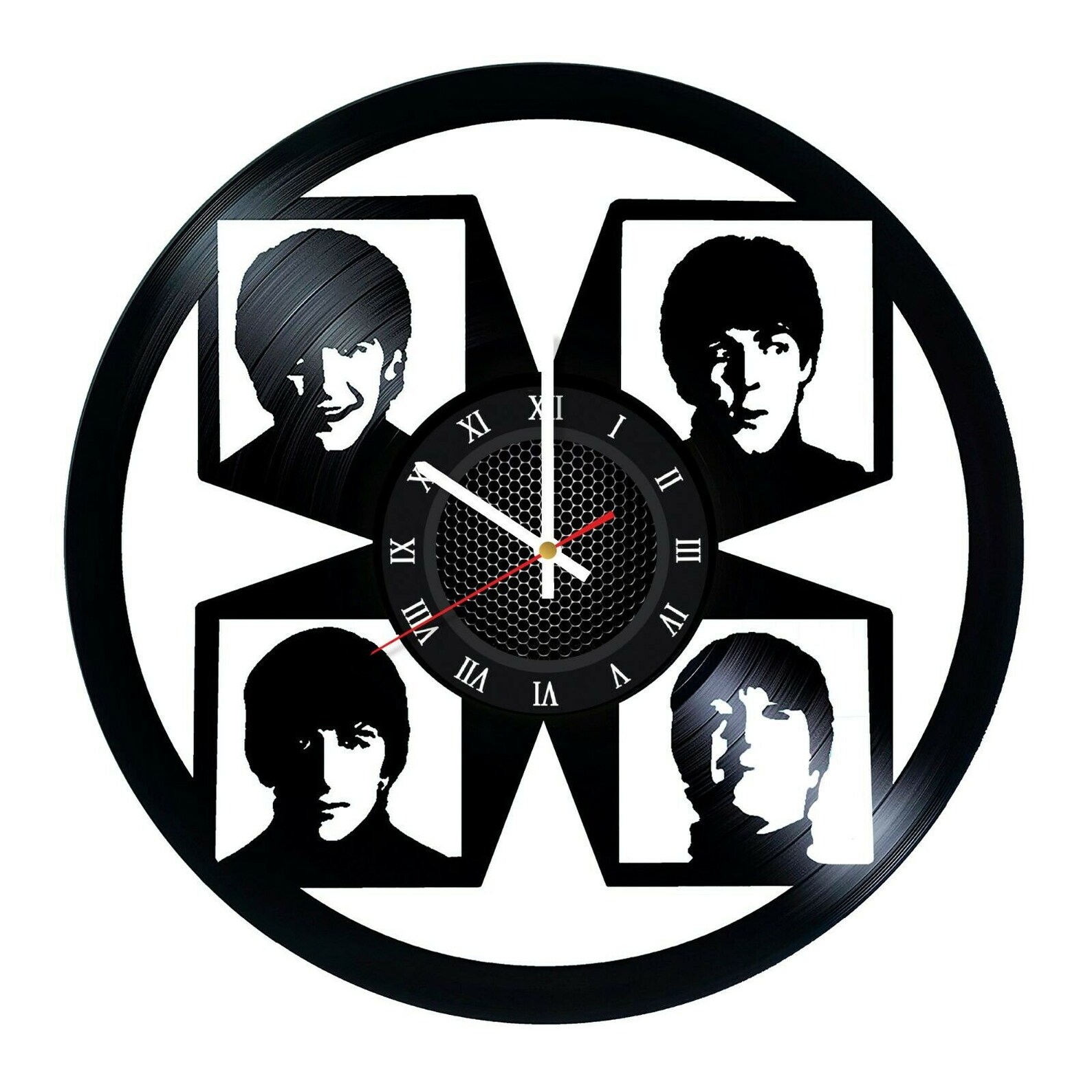 Rock 'n' Roll Band Handmade Record Wall Clock Music - Etsy