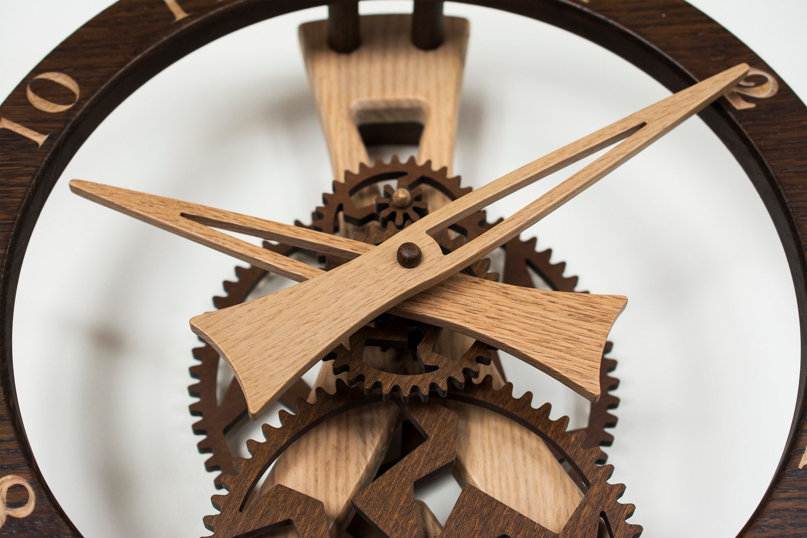 Wooden Gear Clock, Wooden Art, Wall Clock, Clock for Wall - Etsy