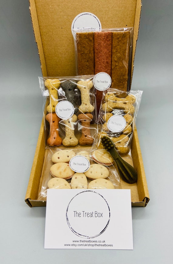 Dog treat box uk store