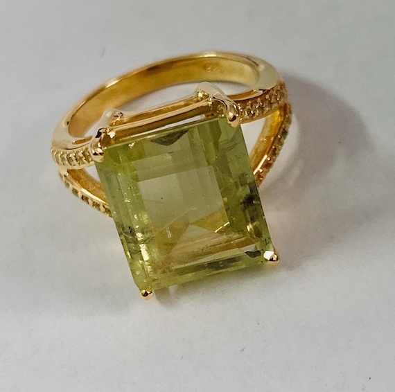 Yellow Beryl Ring Natural Beryl Natural Sapphire Beryl | Etsy