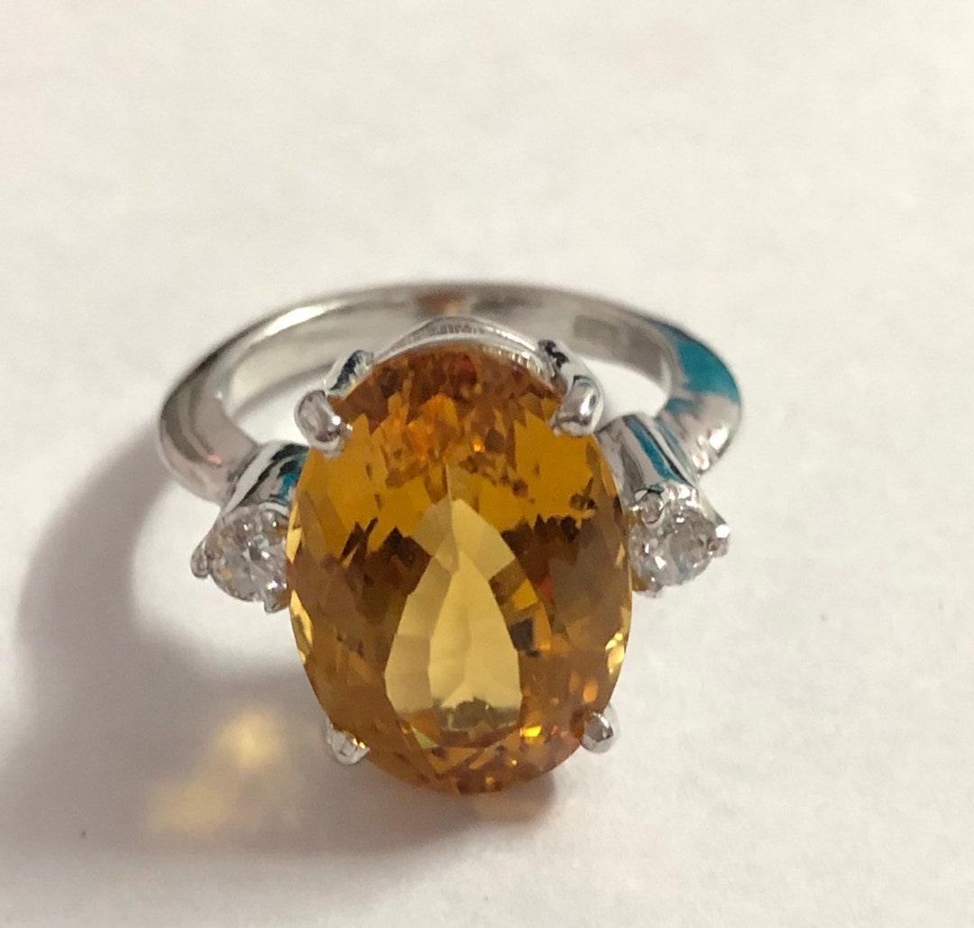 Citrine Ring,november Birthstone Ring,promise Ring,gemstone Ring,custom ...