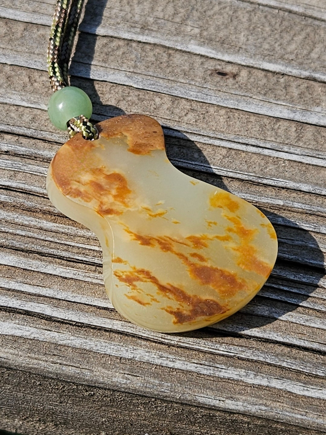Live Edge River Jade Pendant - Etsy